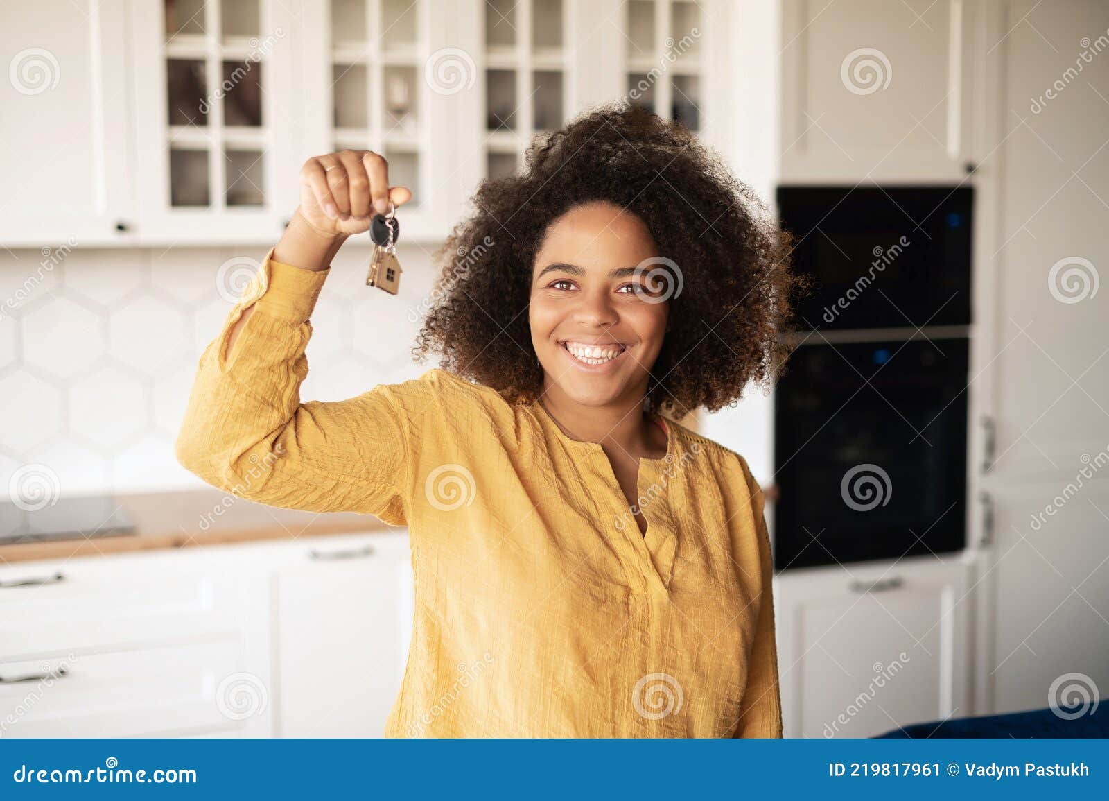 Happy Excited African-American Woman Holding Keys Stock Image - Image ... Happy Excited African-American Woman Holding Keys Stock Image - Image ...