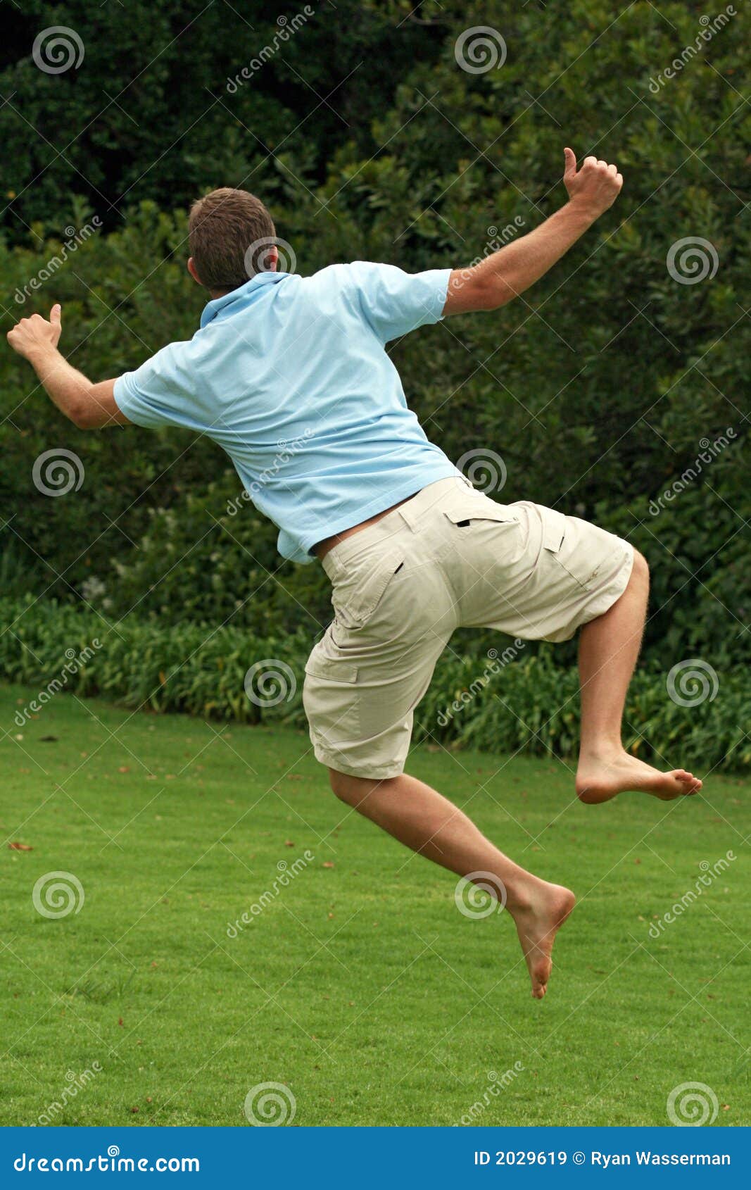 Happy, Excited Man, Jumping in Air Stock Image - Image of smile, happy ...