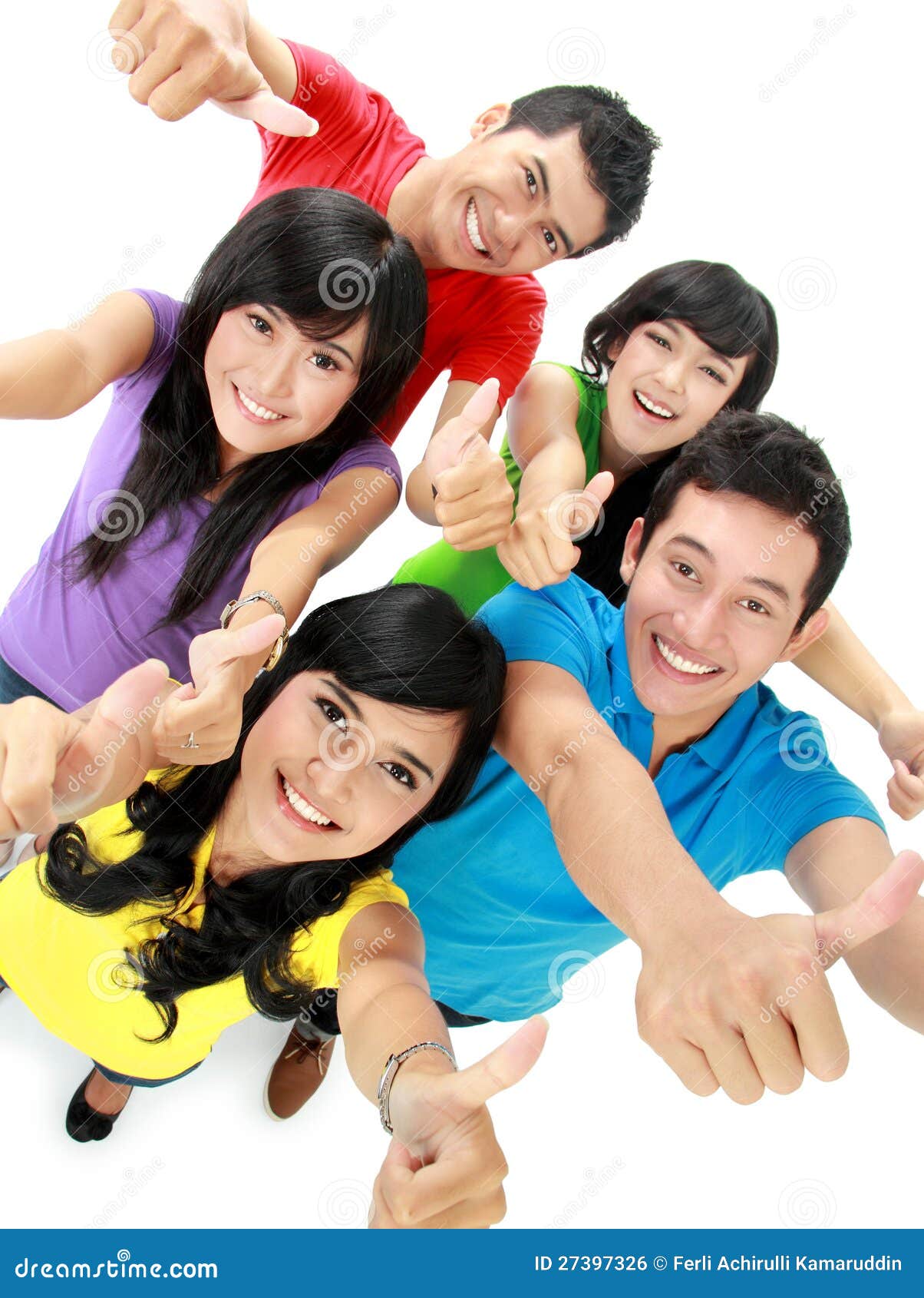 Happy Excited Smiling Friends Stock Photo - Image of portrait, fashion ...