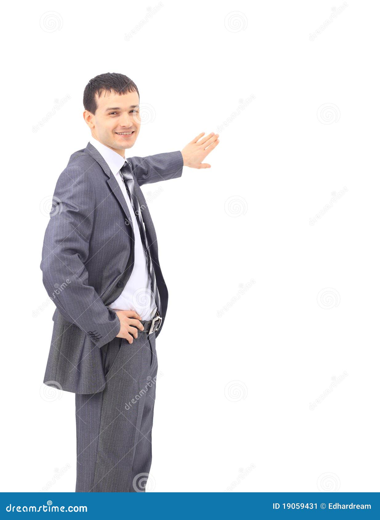 Happy Executive Giving Presentation Stock Image - Image of hand, happy ...