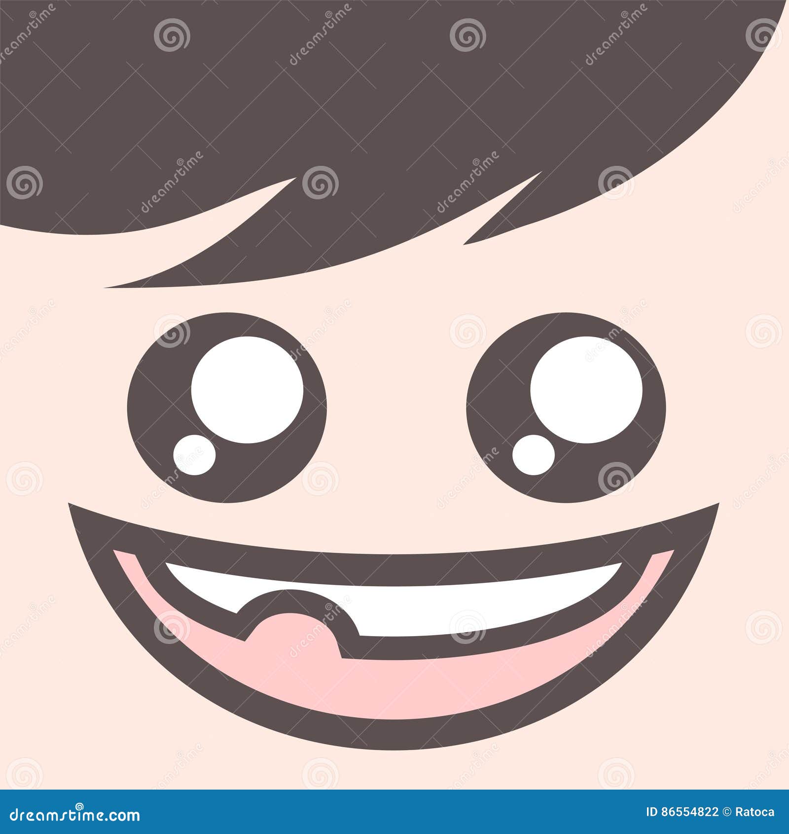 Happy expression stock vector. Illustration of people - 86554822