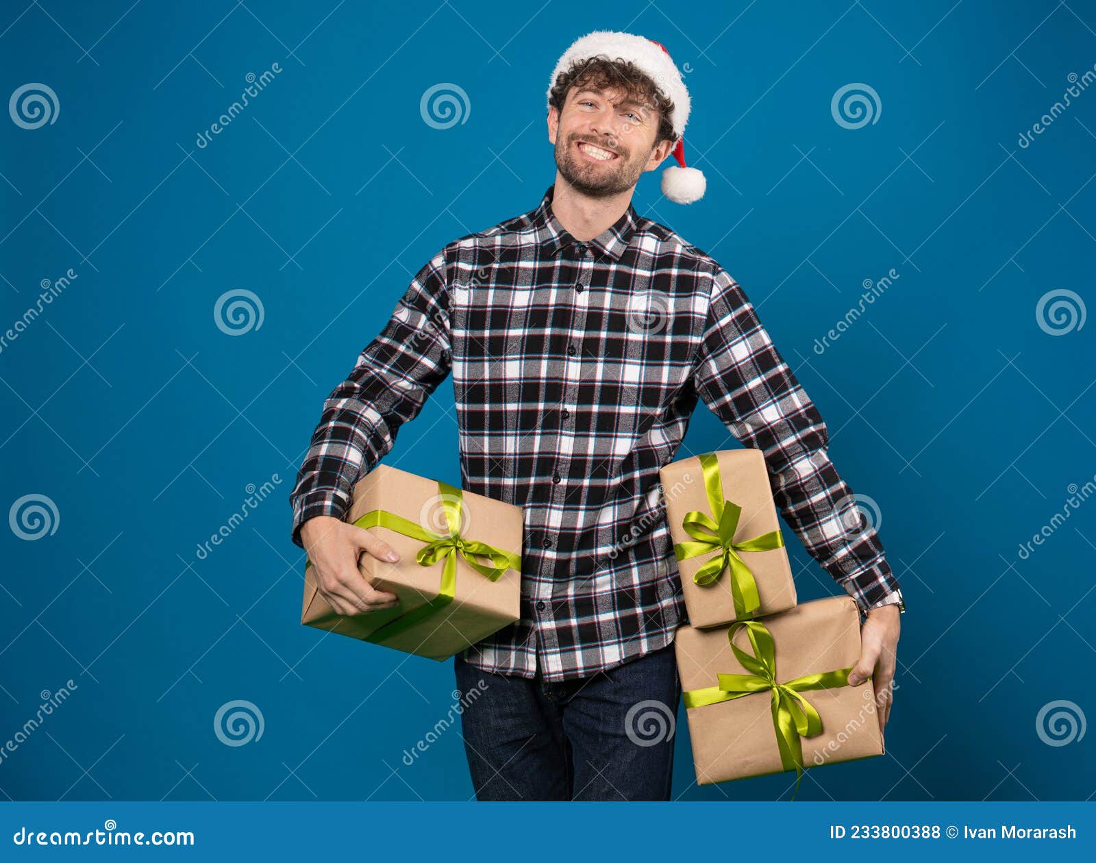 Happy Eyes of a Young Man and a Chic Smile Complement His Image Stock ...