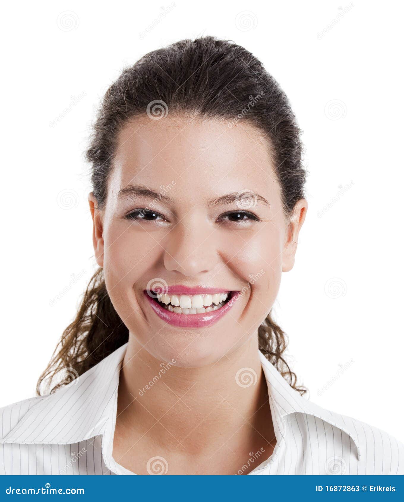 Happy face stock image. Image of casual, girl, closeup - 16872863