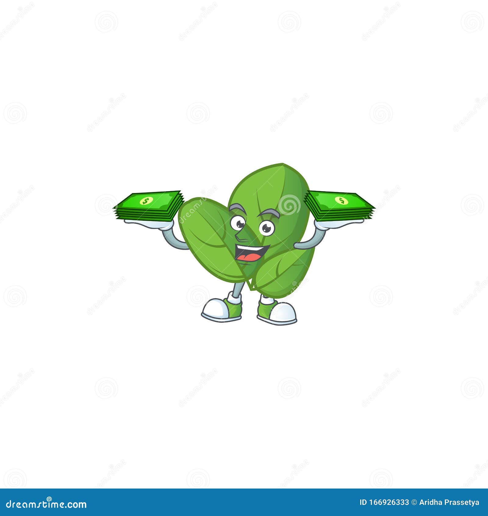 Happy Basil Painter Cartoon Icon With Brush | CartoonDealer.com #166925501