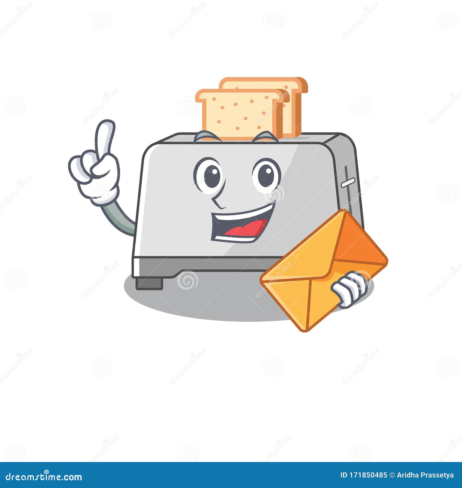 Happy Toaster Cartoon | CartoonDealer.com #47957153