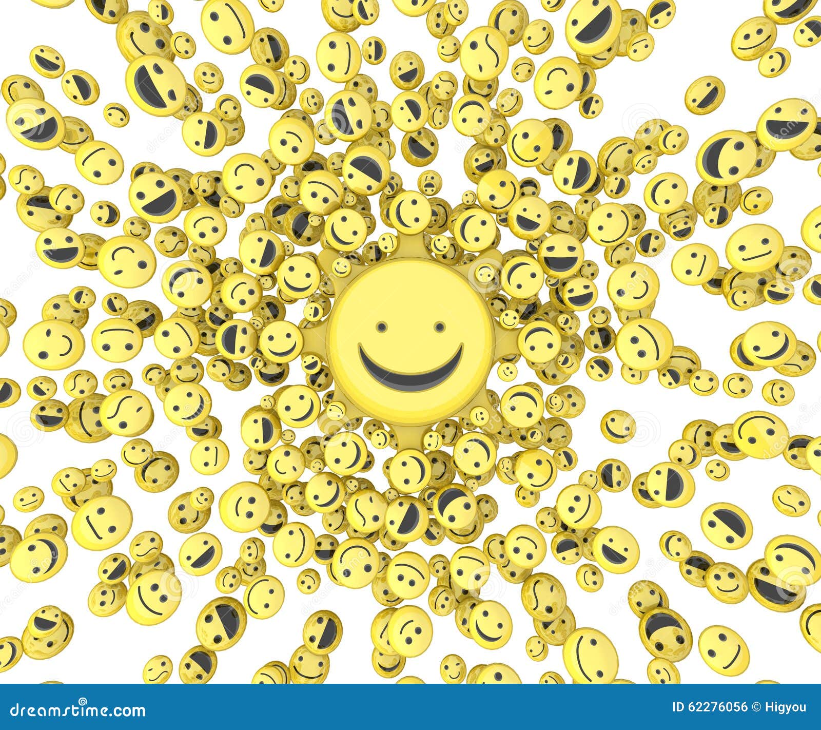 Happy Face Center stock illustration. Illustration of humor - 62276056