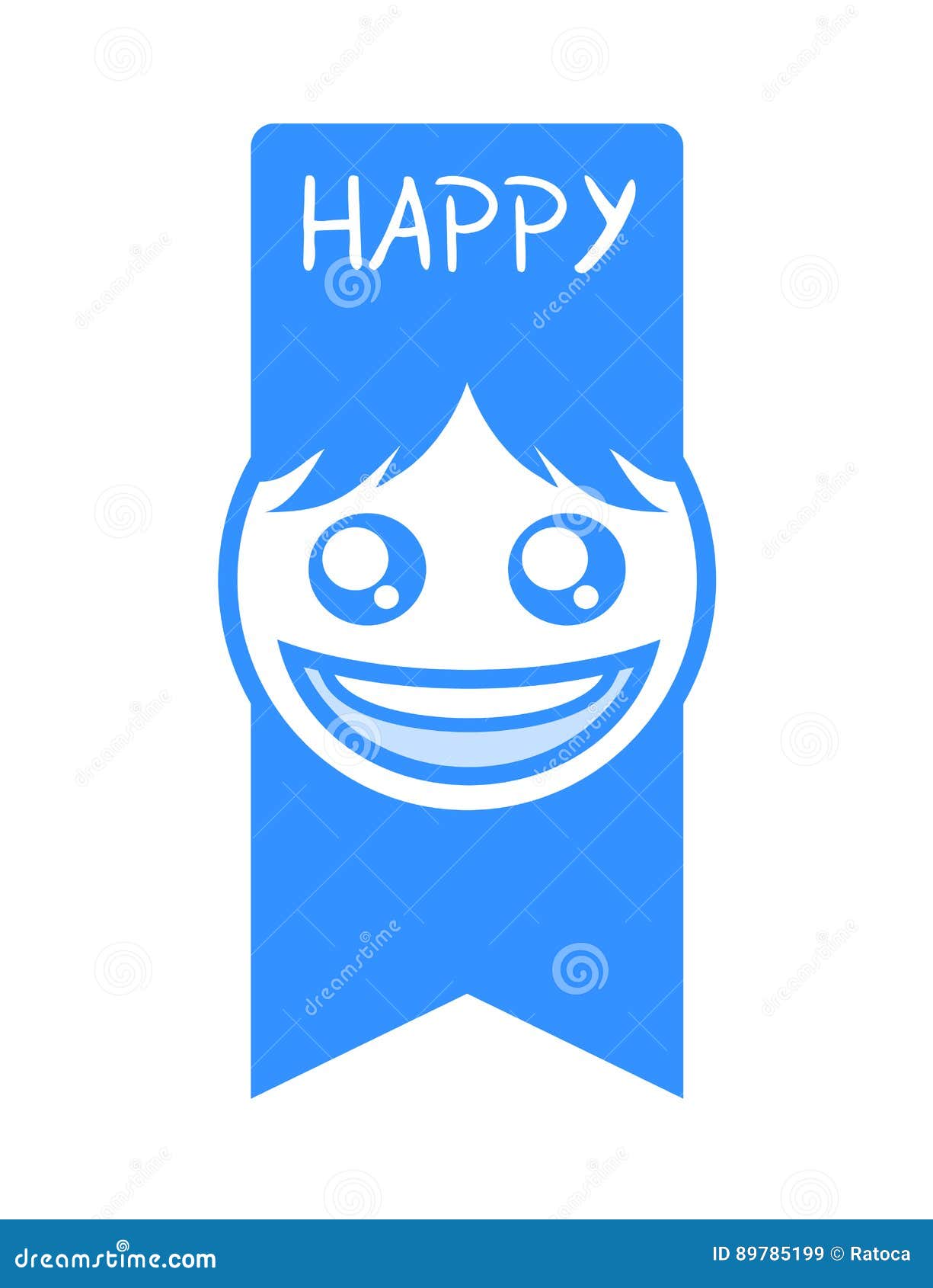 Happy face design stock vector. Illustration of smile - 89785199