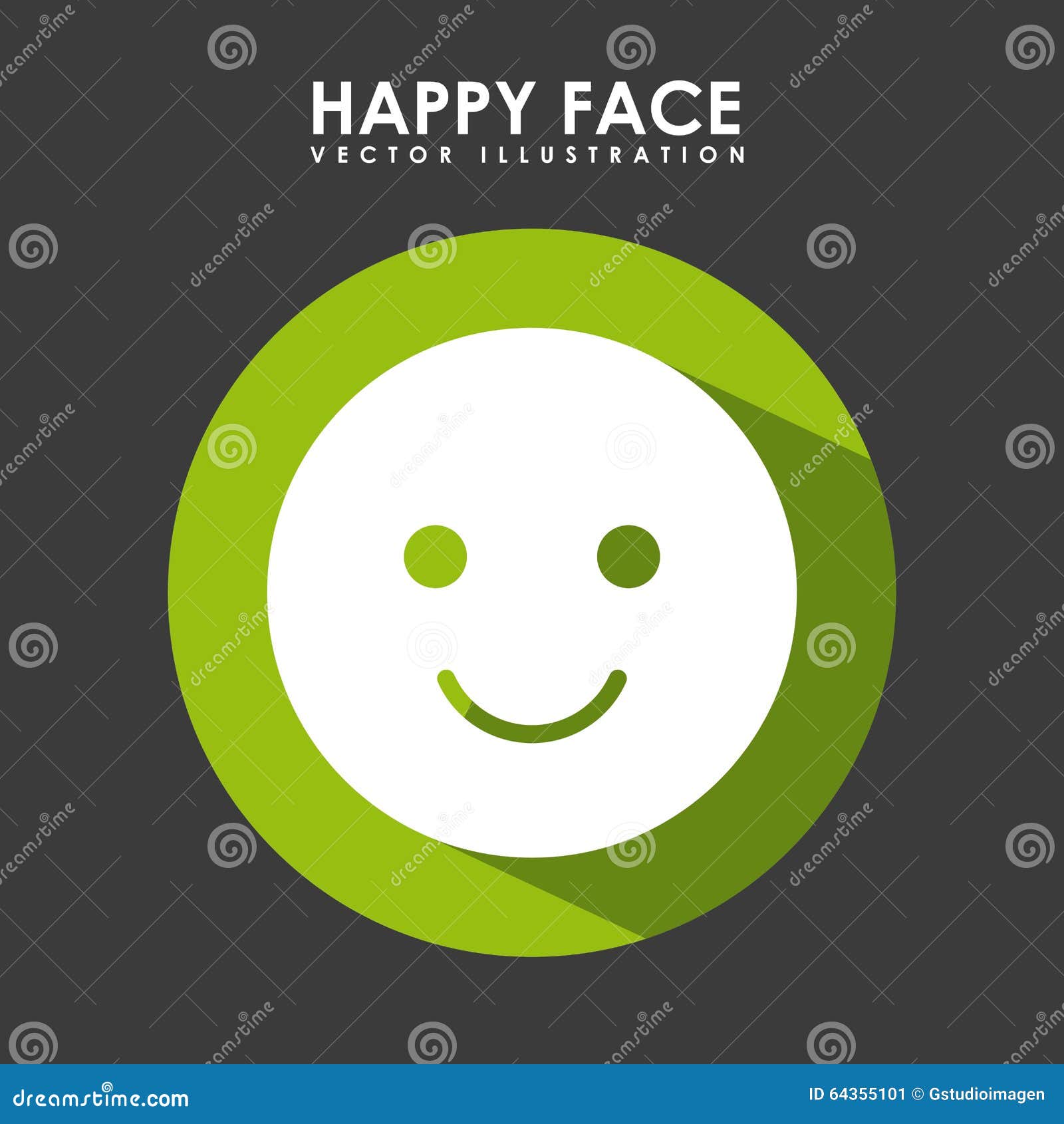 Happy face design stock illustration. Illustration of character - 64355101