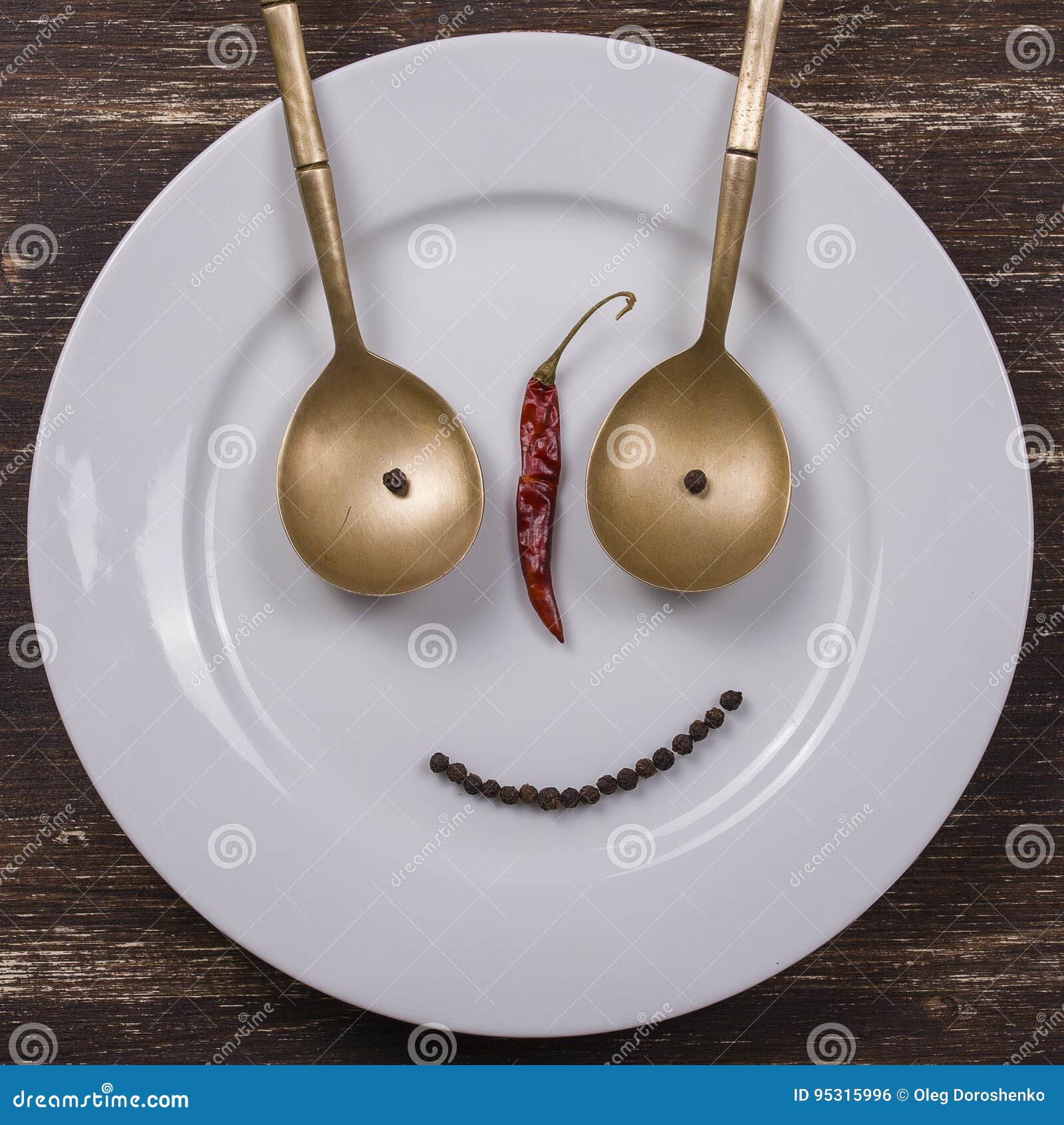 Happy face on dish plate stock photo. Image of nutrition - 95315996