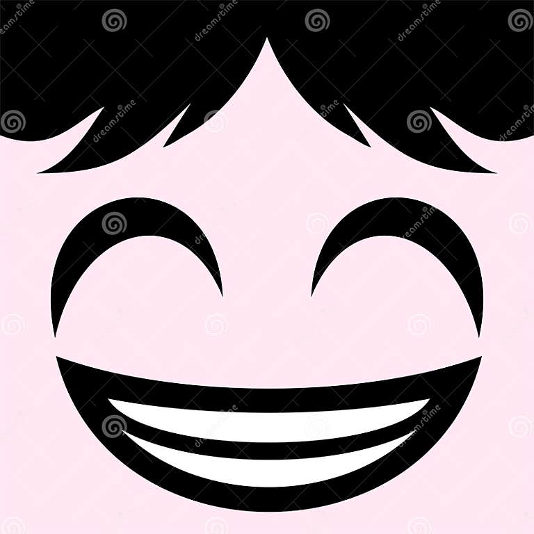 Happy face draw stock vector. Illustration of rogue, creative - 86036961