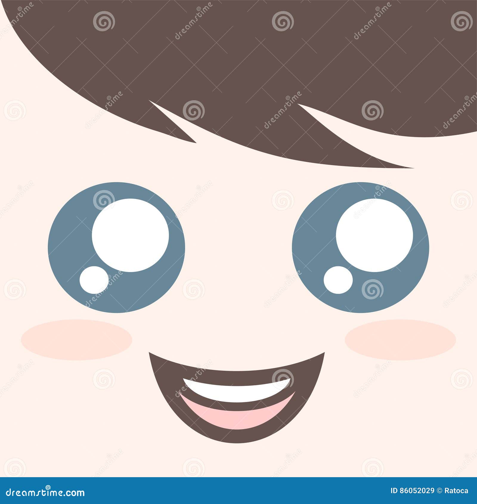 Happy face draw stock vector. Illustration of people - 86052029
