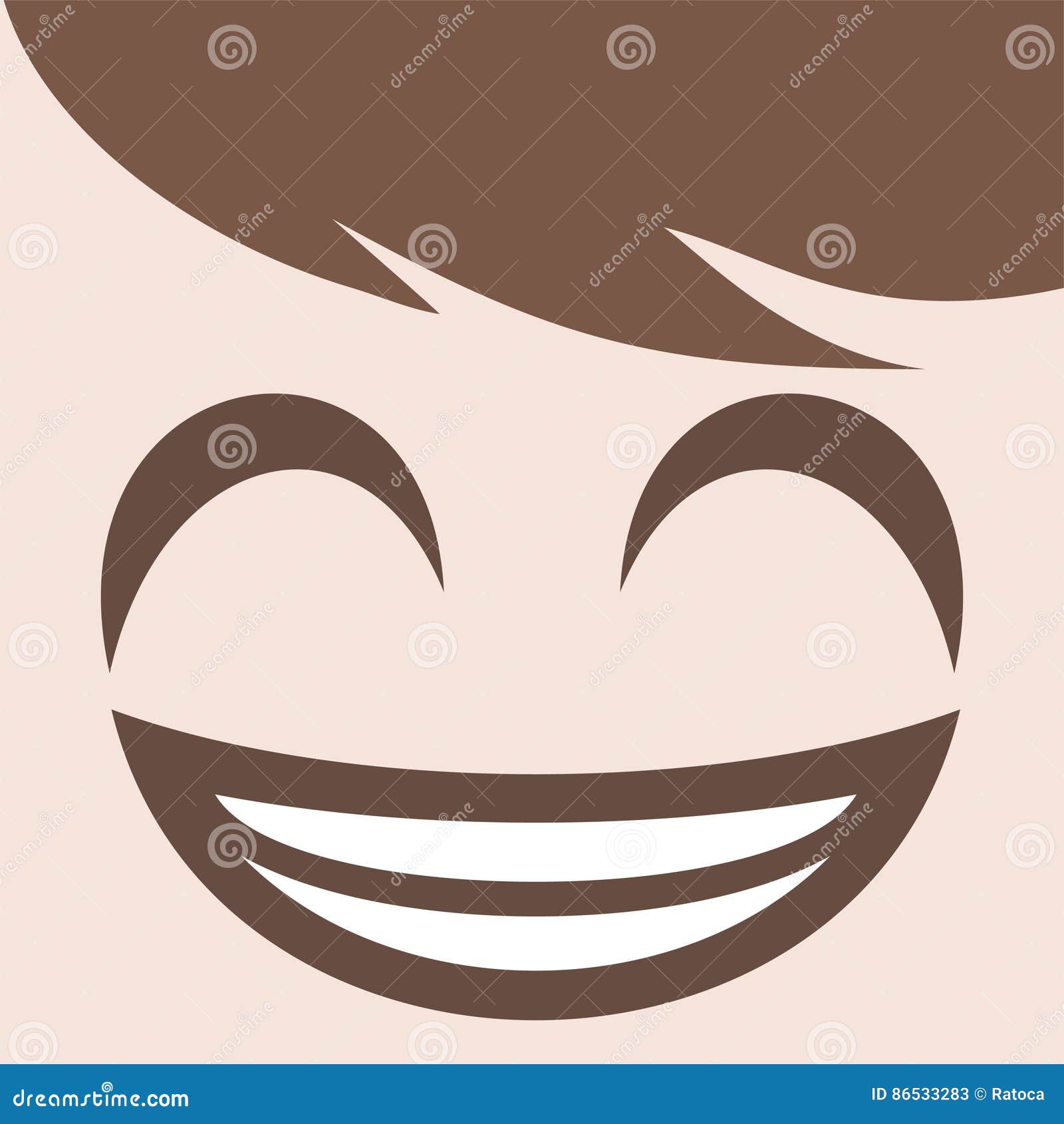 Happy face draw stock vector. Illustration of funny, design - 86533283