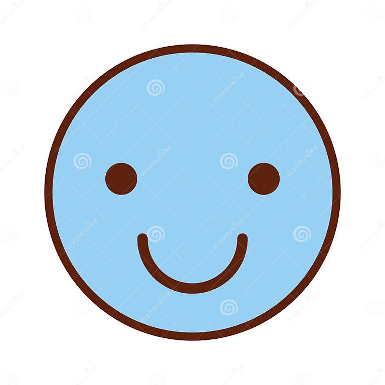 Happy face emogy icon stock vector. Illustration of satisfaction - 93933899