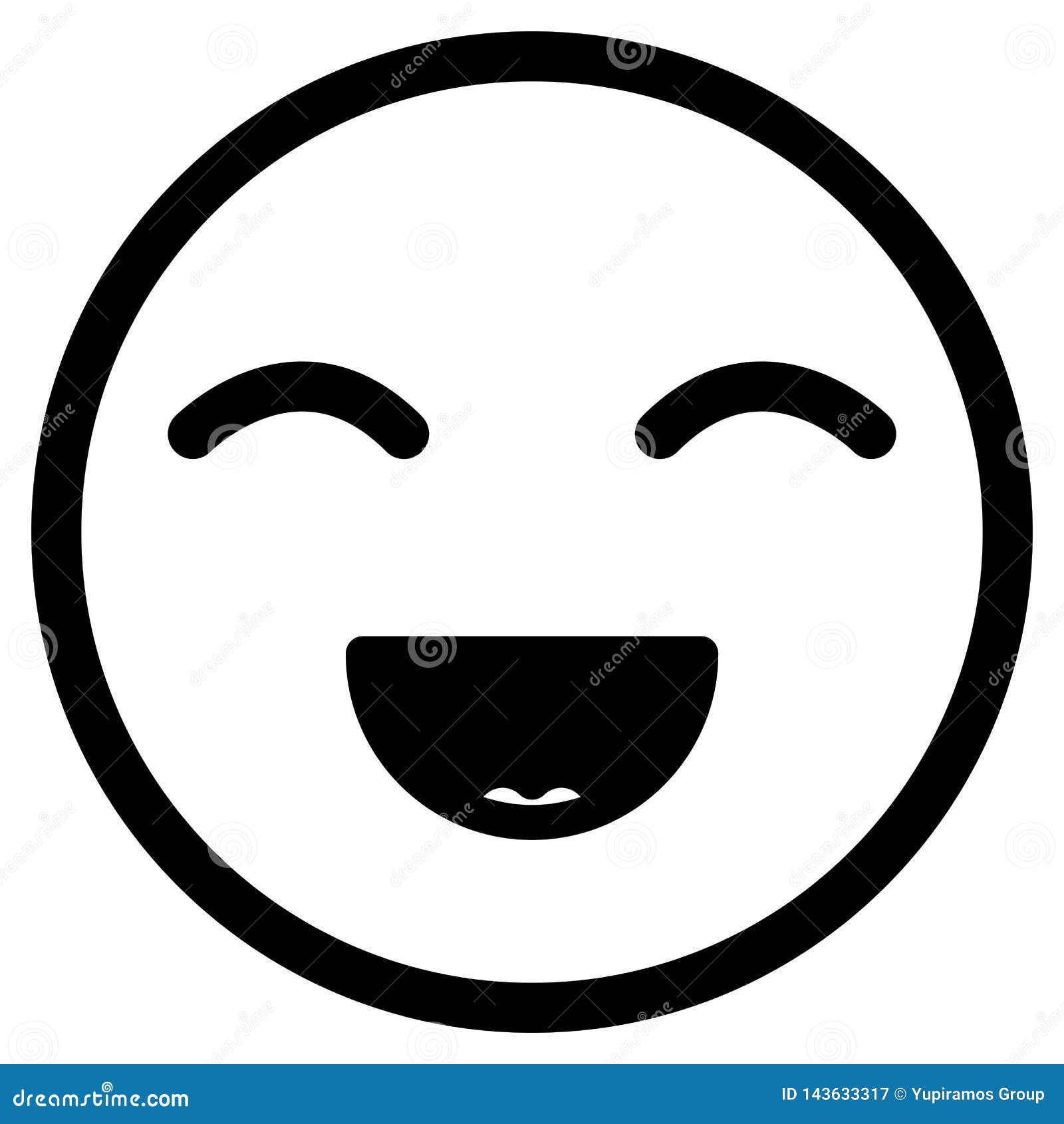 Happy Face Emoticon Character Stock Vector - Illustration of happy ...