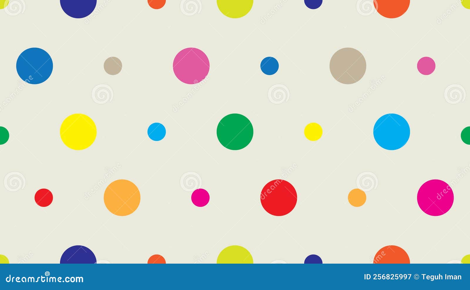 Colorful Polkadot Endless Seamless Pattern Hollow Transparent ...