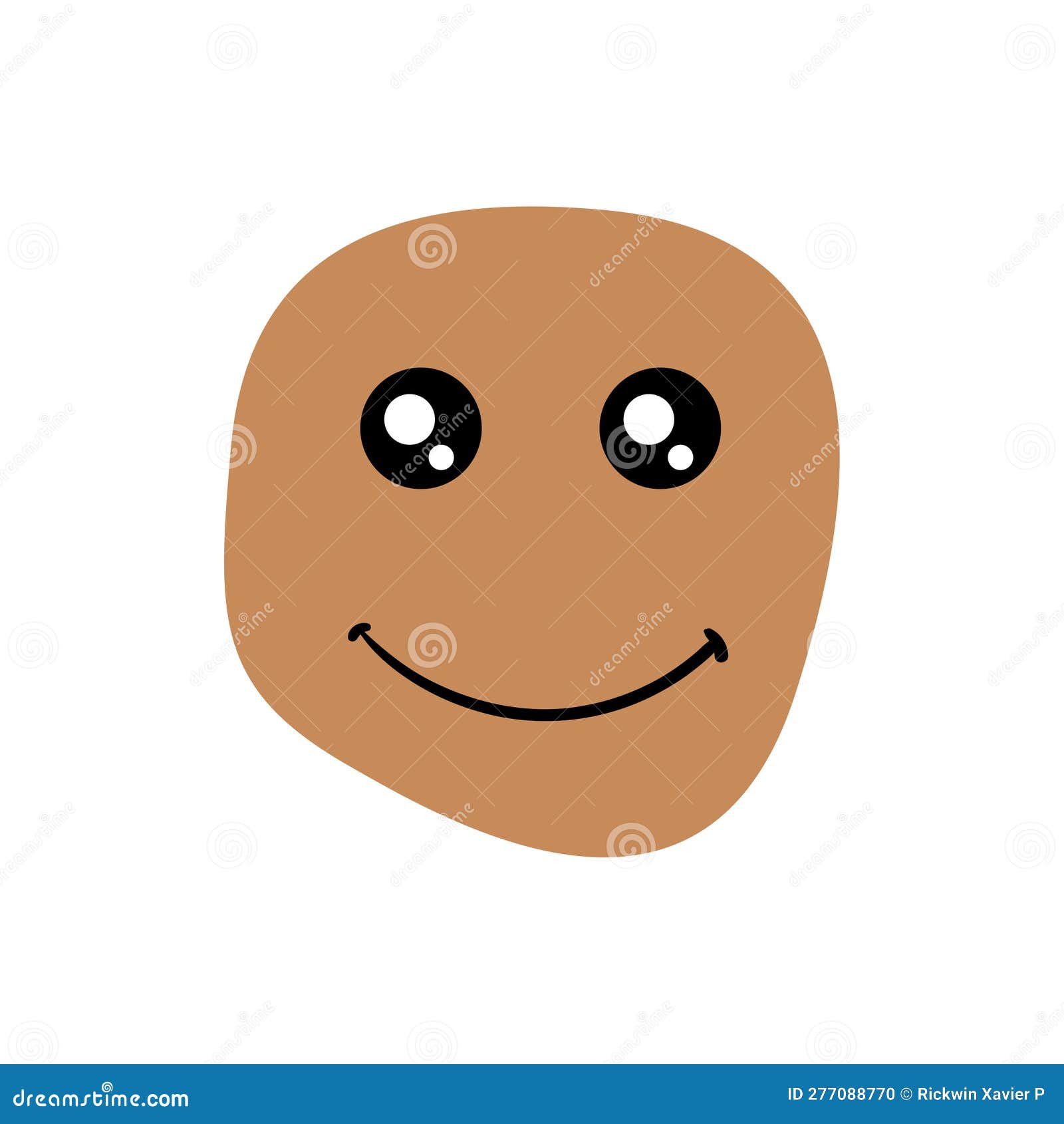 Happy Face. Happy Face Illustration. Joyful Face. Smile in Face ...