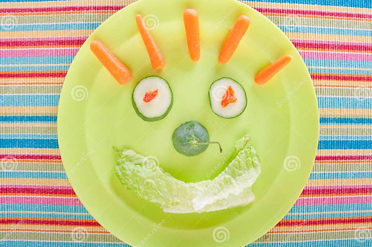 Happy face lunch stock photo. Image of diet, cucumber - 20755768