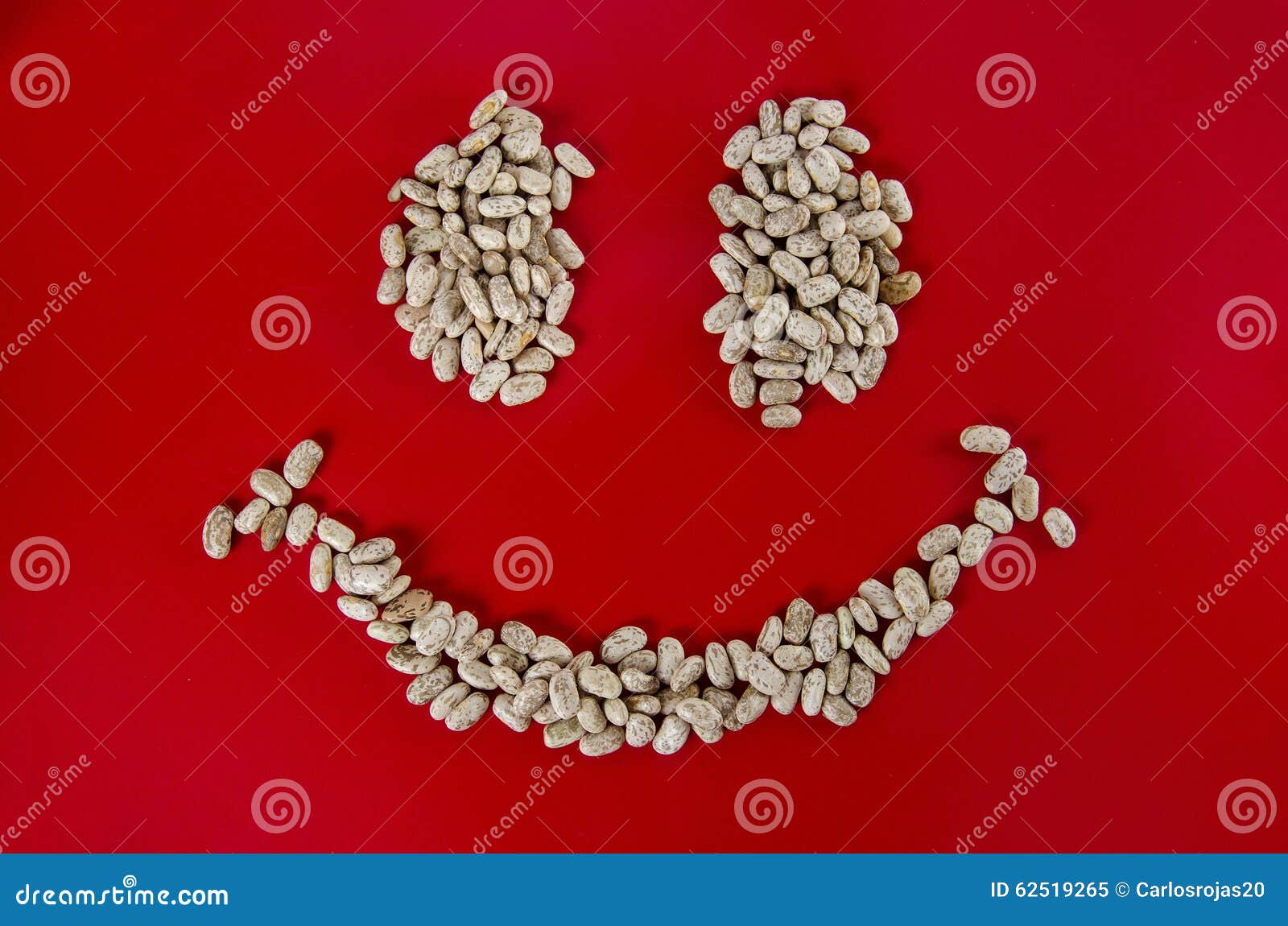 Happy face pinto beans stock image. Image of organic - 62519265