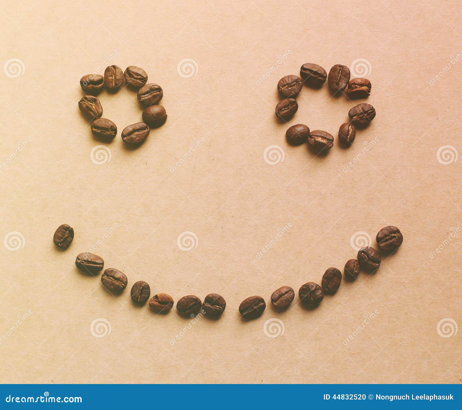 Happy Face Shaped of Coffee Beans Stock Photo - Image of heap, happy ...