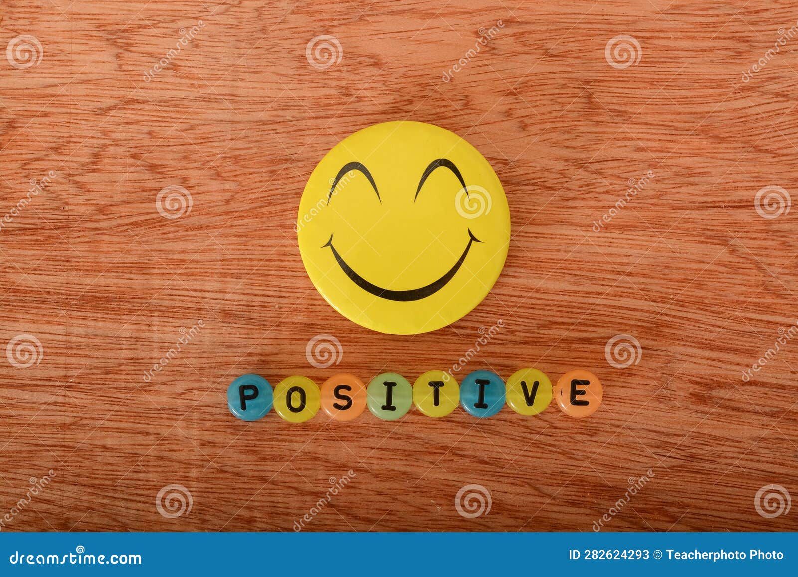 A Happy Face Smile with Text POSITIVE Stock Image - Image of client ...