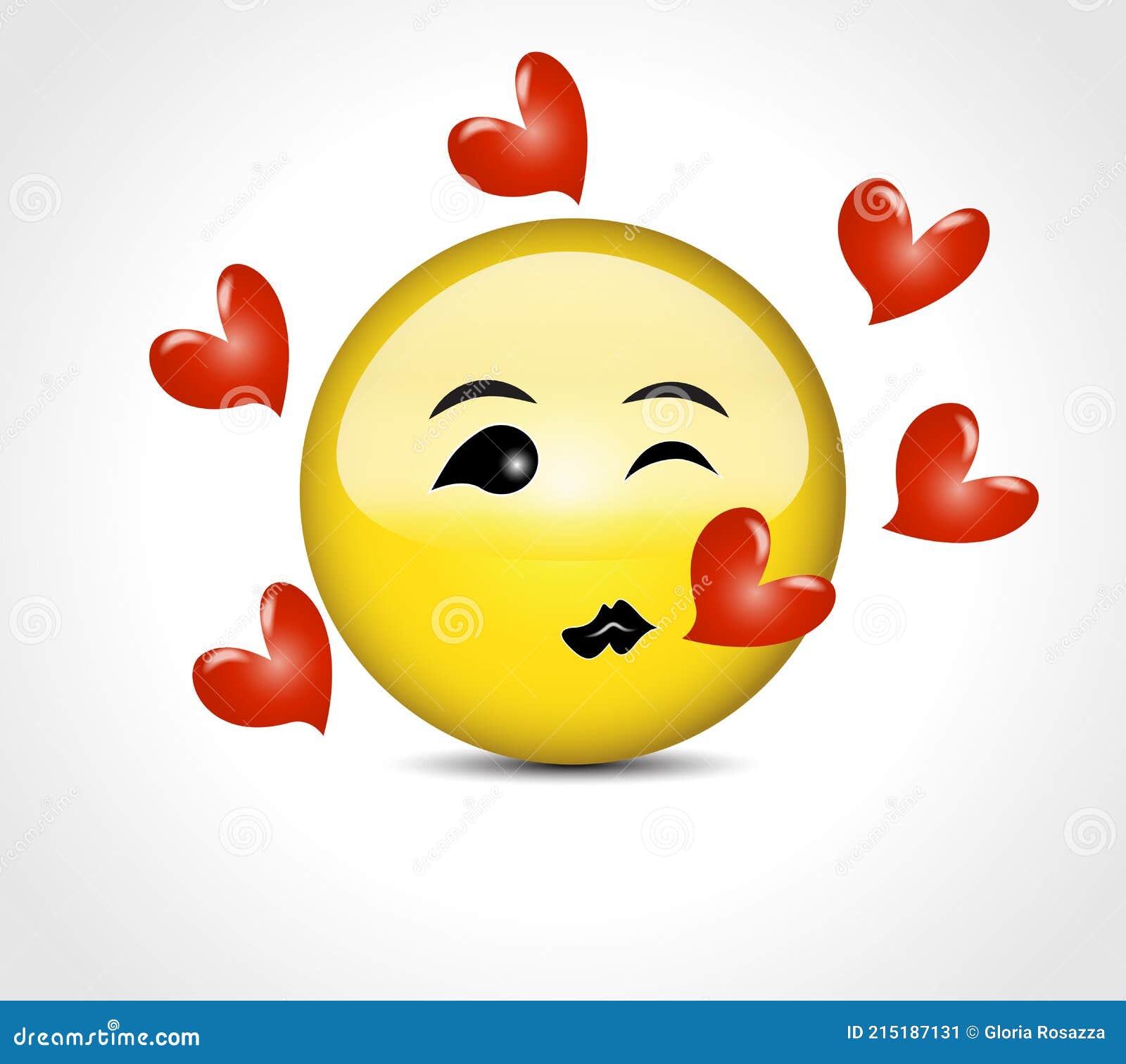 Happy Face Smiling Emoticon Button Stock Vector - Illustration of event ...