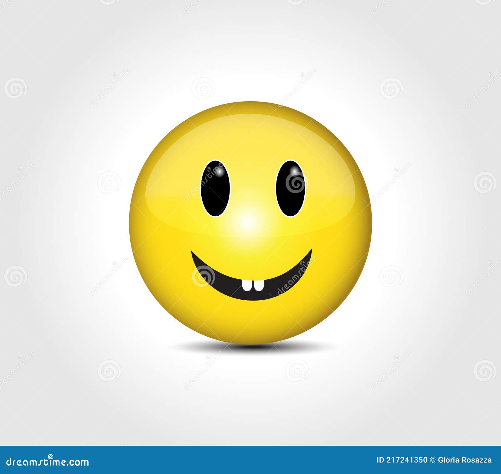 Happy Face Smiling Emoticon Button Stock Vector - Illustration of ...