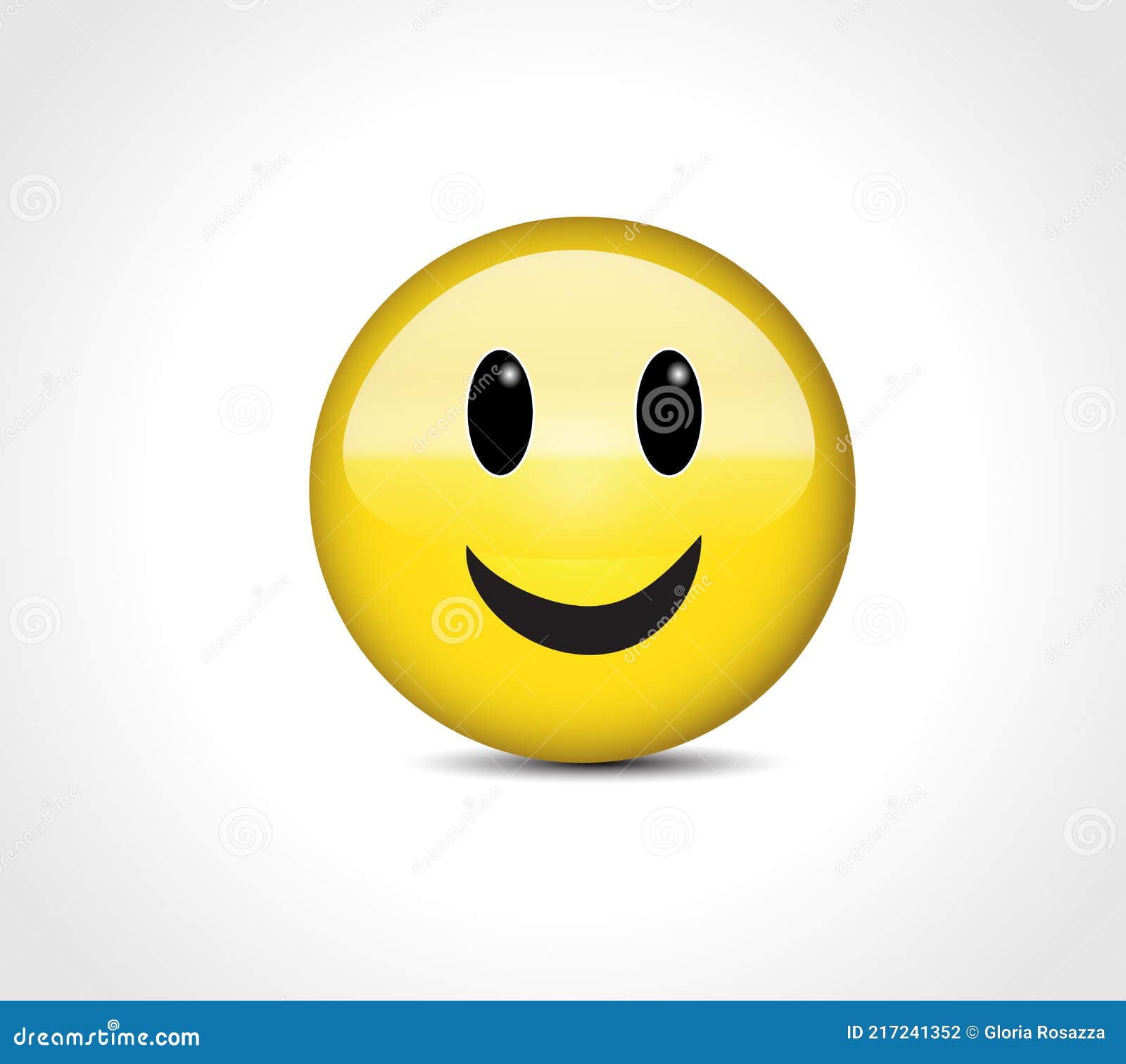 Smiling Emoticon Face Positive And Negative Icons Vector Illustration ...