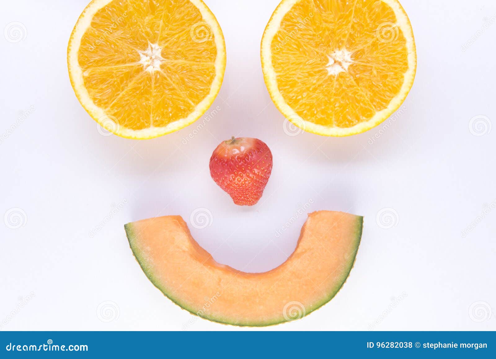 Happy Face from from a Variety of Fruit Stock Photo - Image of happy ...