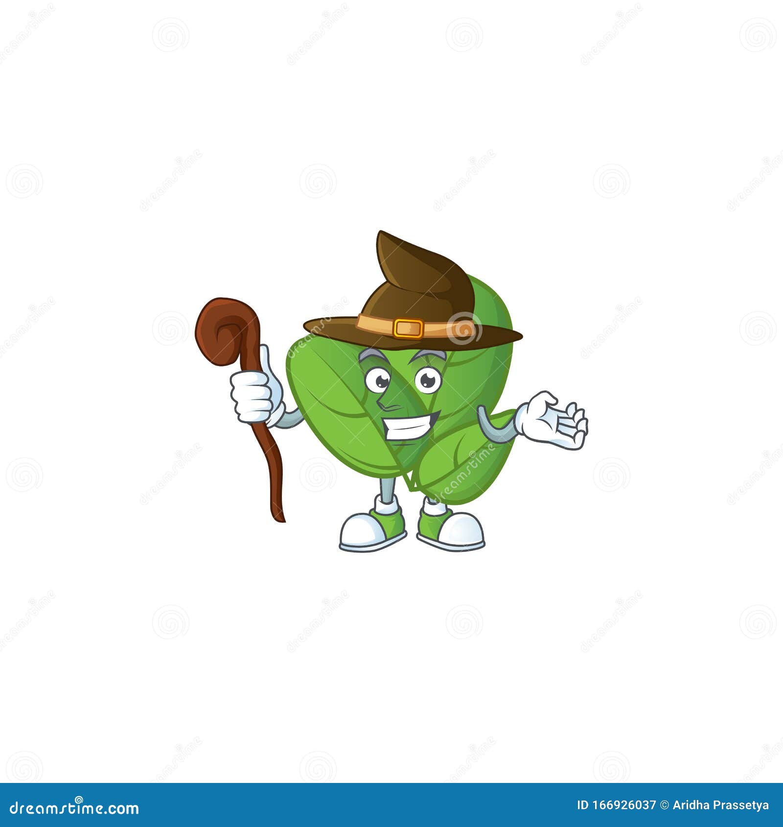 Happy Basil Painter Cartoon Icon With Brush | CartoonDealer.com #166925501