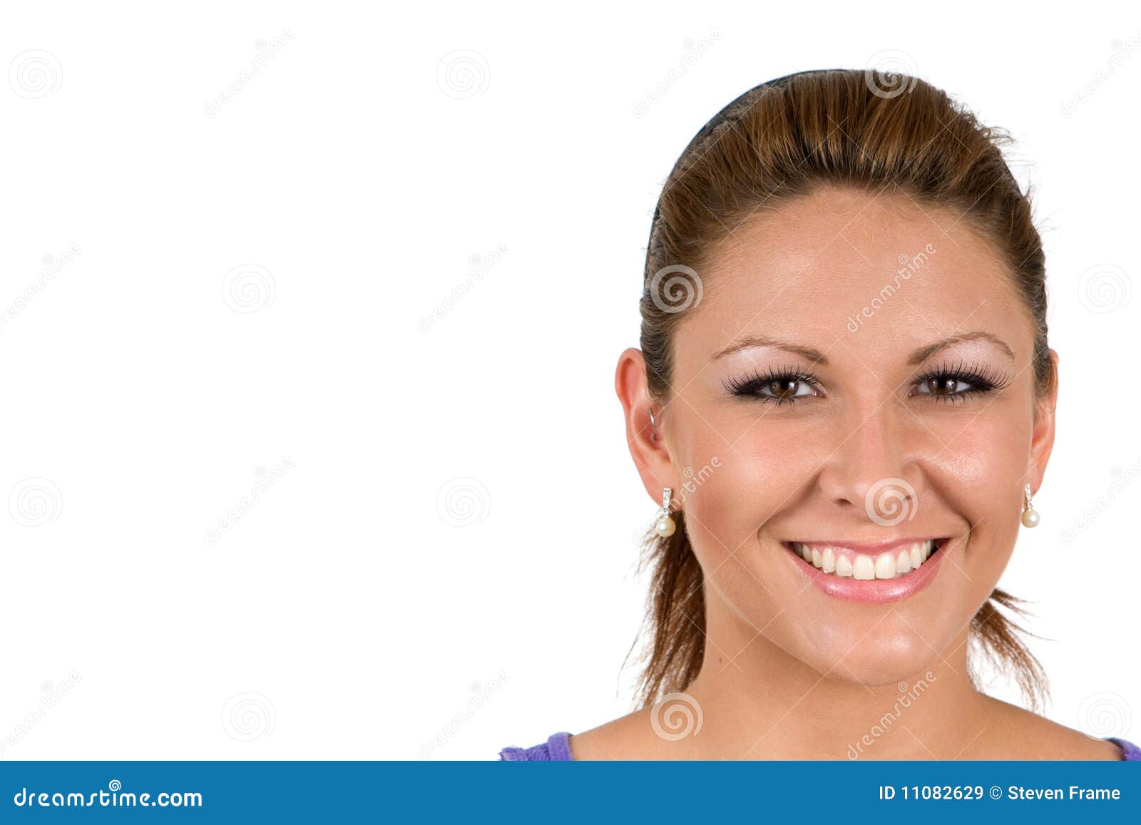 Happy Faced Woman stock image. Image of face, beautiful - 11082629