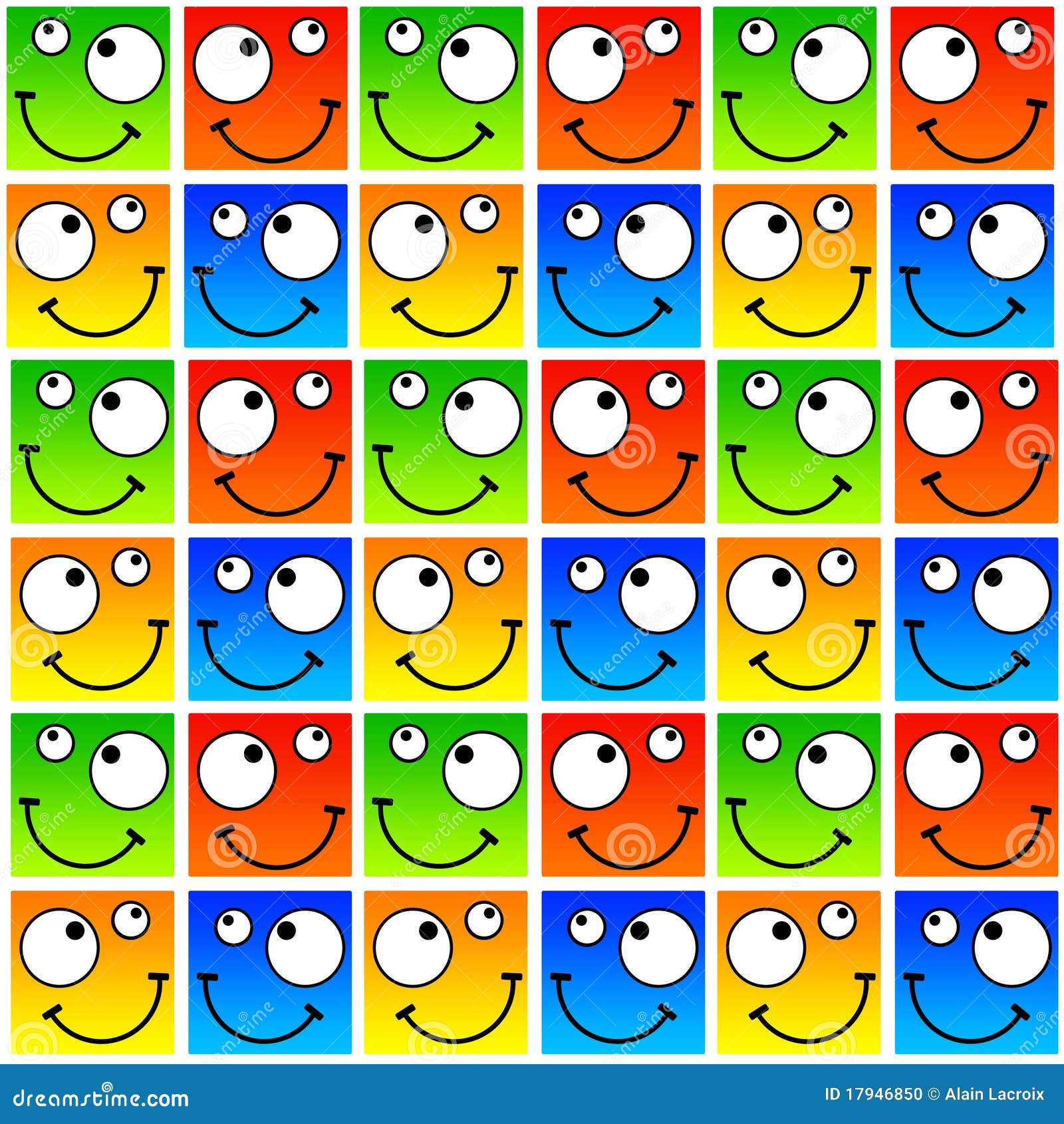 Set Of Jolly Faces Cartoon Vector | CartoonDealer.com #15530991