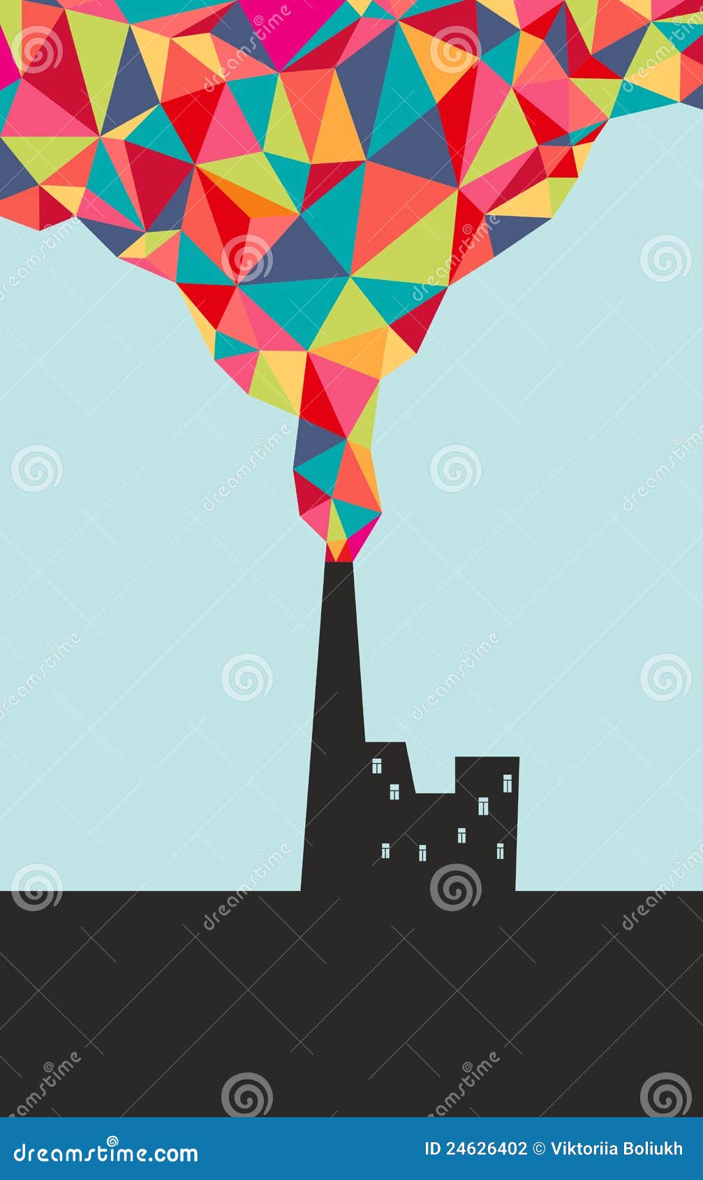 Happy factory stock illustration. Illustration of fragment - 24626402