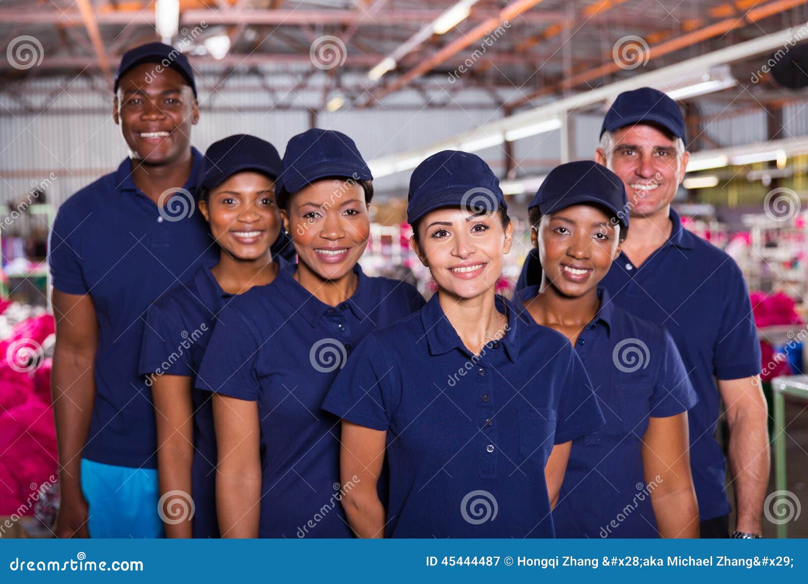 Happy factory workers stock image. Image of american - 45444487