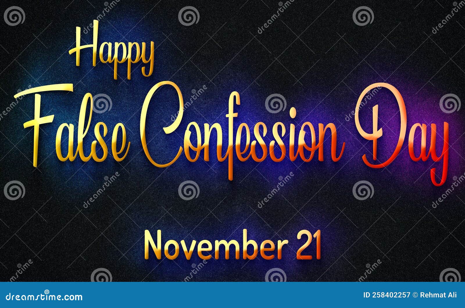 Happy False Confession Day, November 21. Calendar of November Retro ...