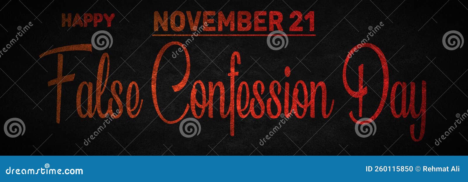 Happy False Confession Day, November 21. Calendar of November Retro ...