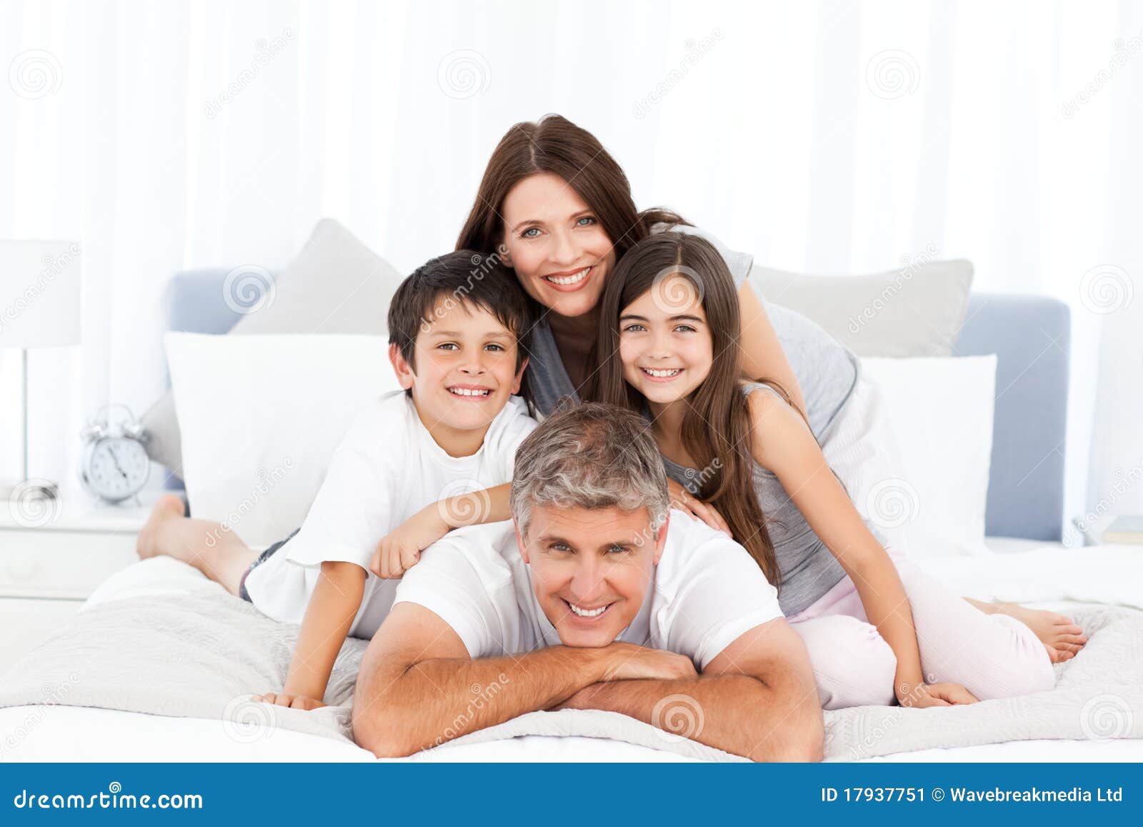 Happy Familly Looking at the Camera Stock Image - Image of looking ...