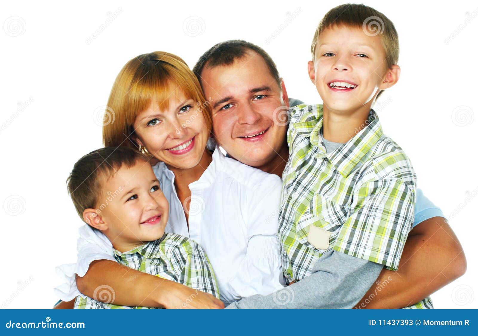 Happy family stock image. Image of four, parent, bonding - 11437393