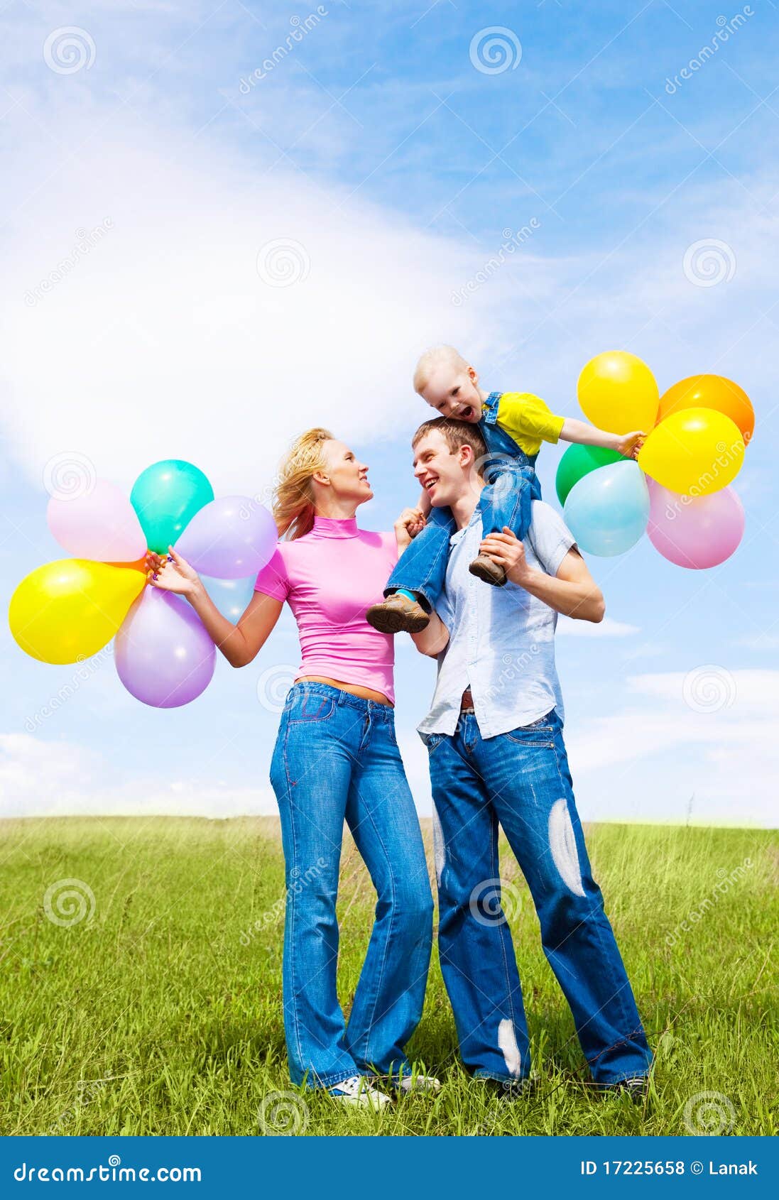 Happy family stock photo. Image of childhood, celebrate - 17225658