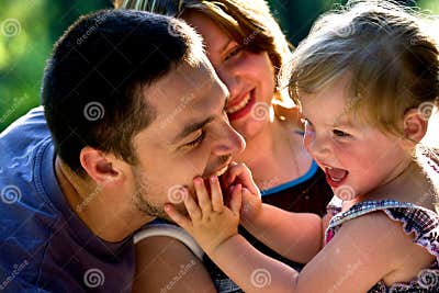 Happy family stock photo. Image of laughing, color, bright - 20826470
