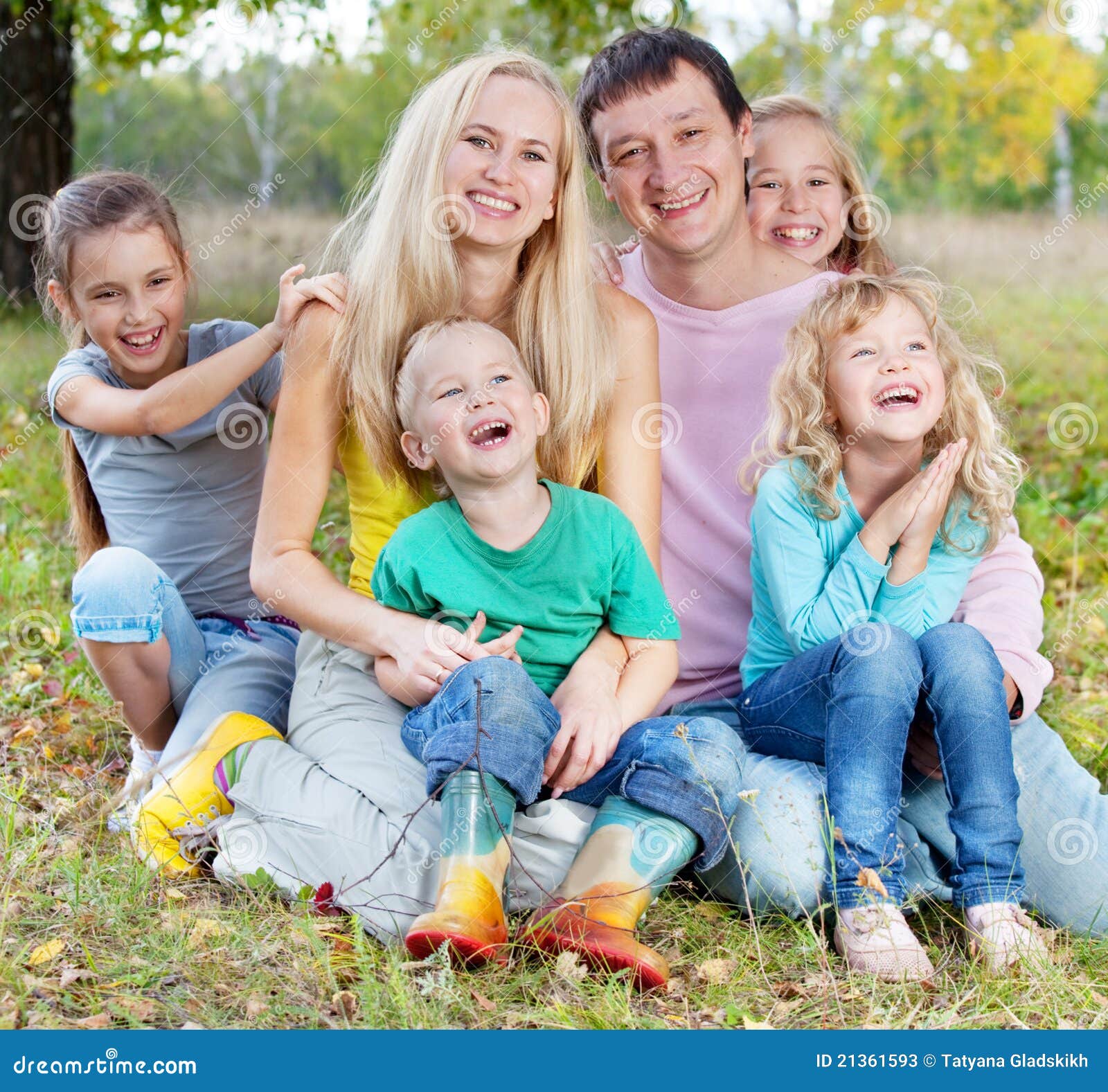 Happy family stock image. Image of meny, camera, park - 21361593