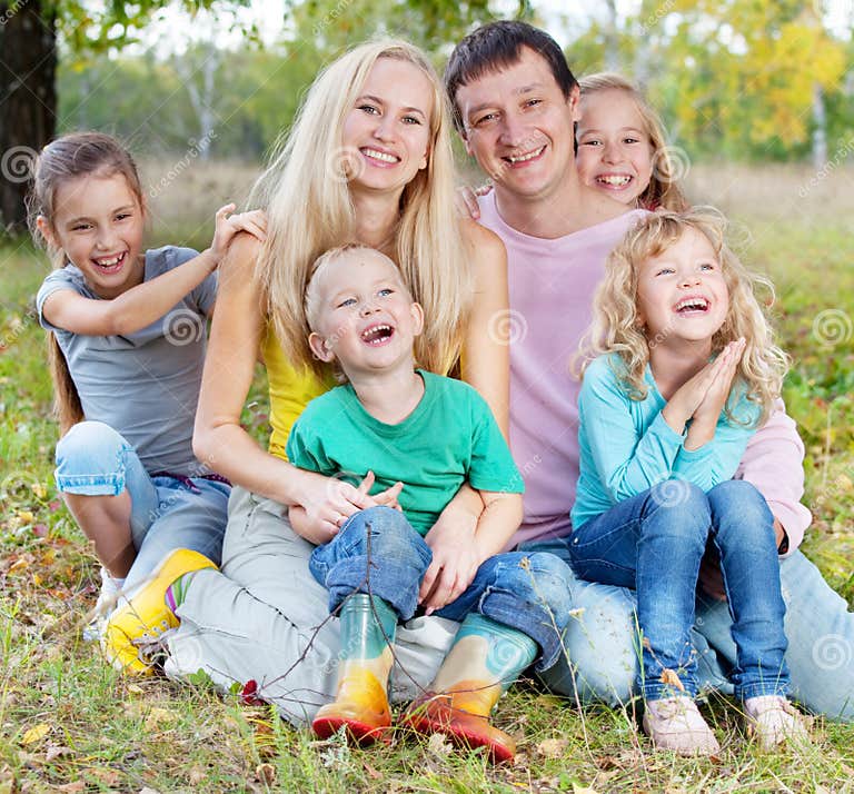 Happy family stock image. Image of meny, camera, park - 21361593