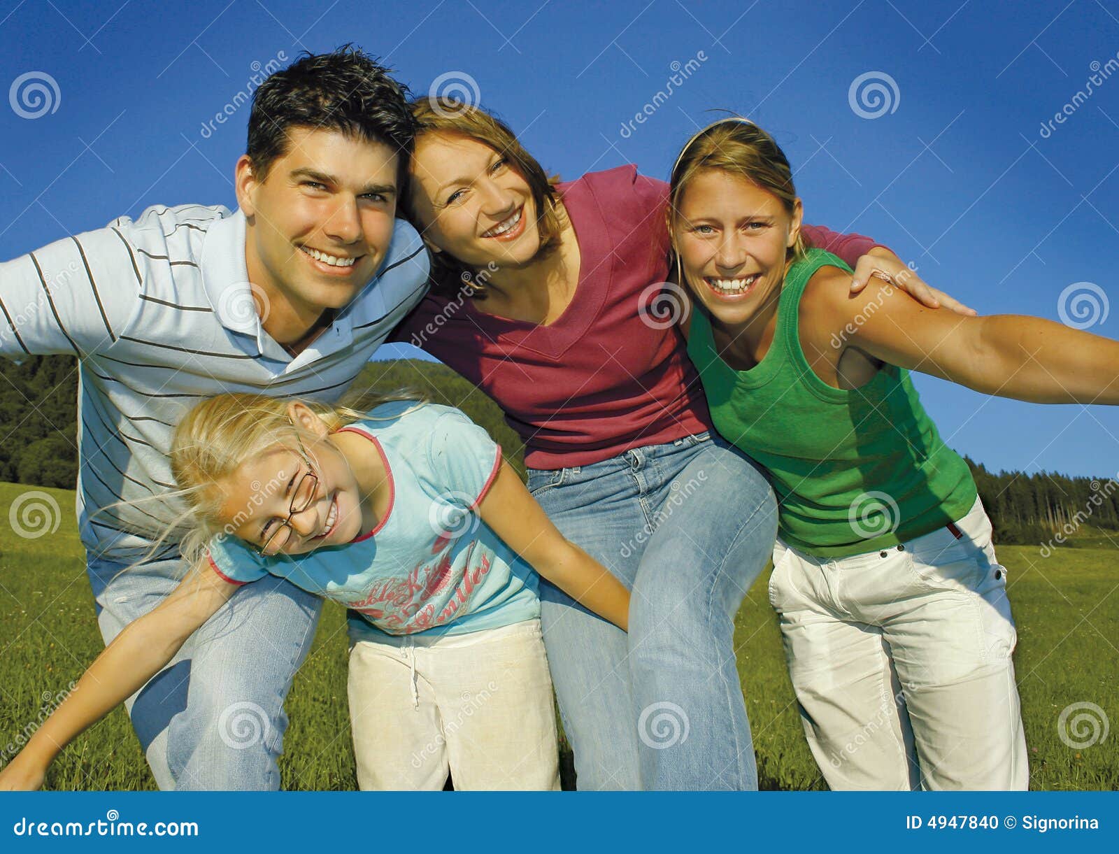 Happy family 4 stock photo. Image of people, father, mother - 4947840