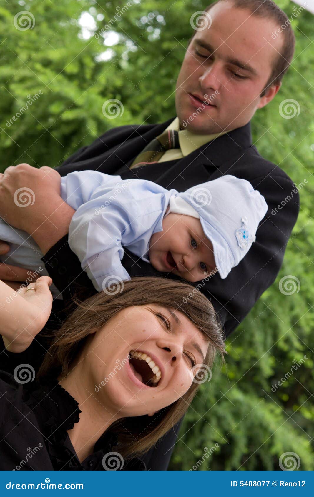 Happy family stock image. Image of handsome, families - 5408077