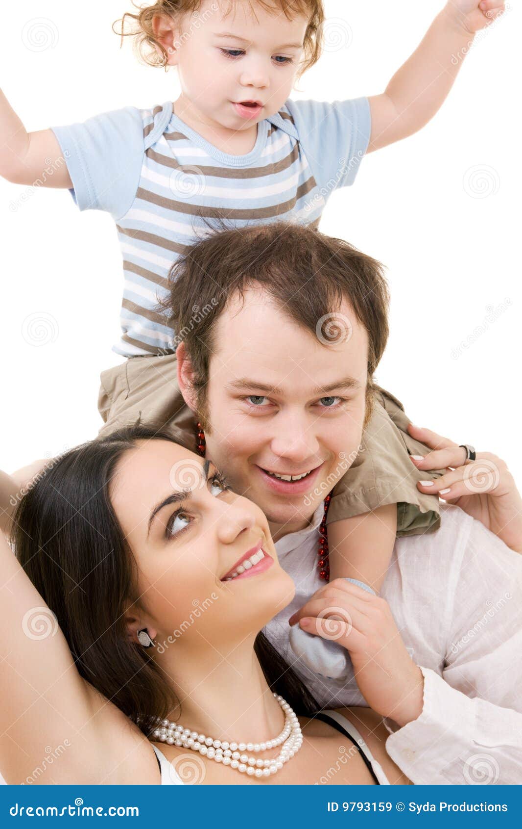 Happy family stock image. Image of jolly, human, attractive - 9793159