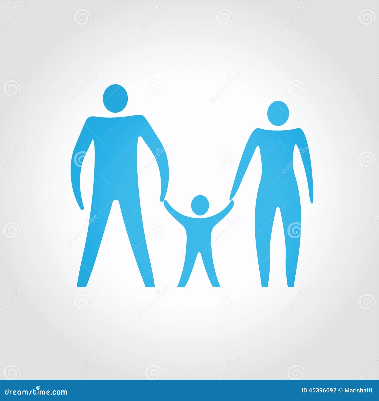 Happy Family. Abstract Composition Conceptual Stock Vector ...