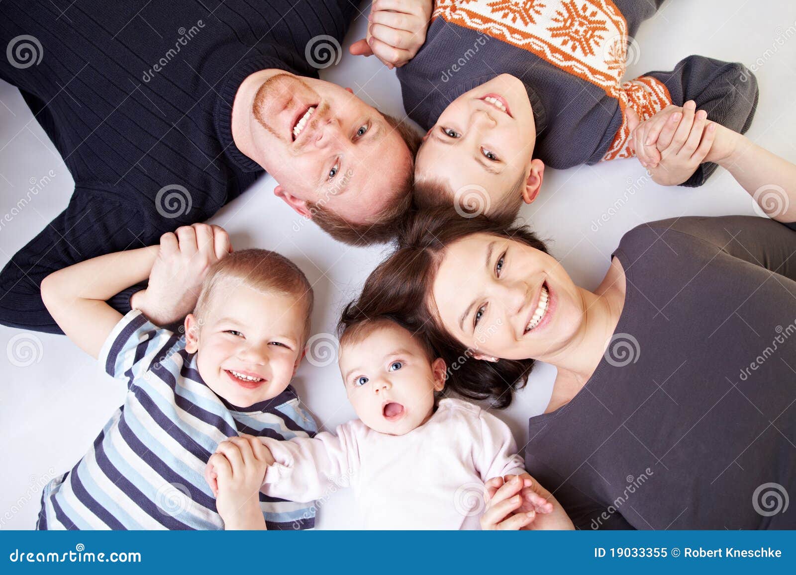 Happy family in a circle stock image. Image of caucasian - 19033355