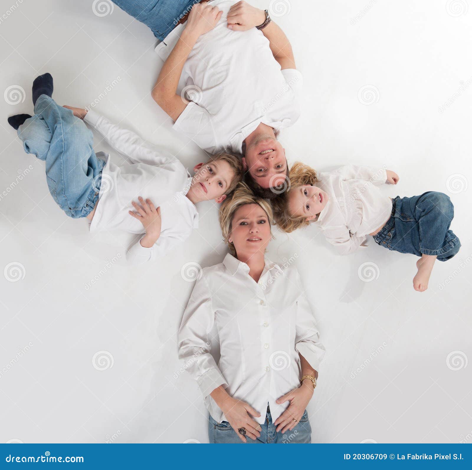 Happy family circle stock image. Image of girl, portrait - 20306709