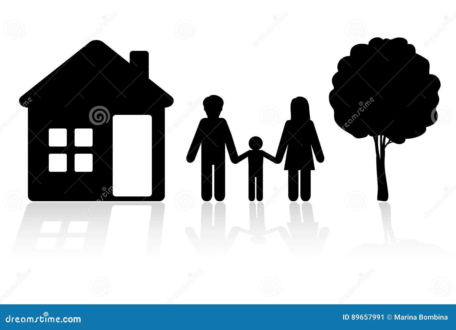 Happy Family Concept Vector Background Stock Vector - Illustration of ...