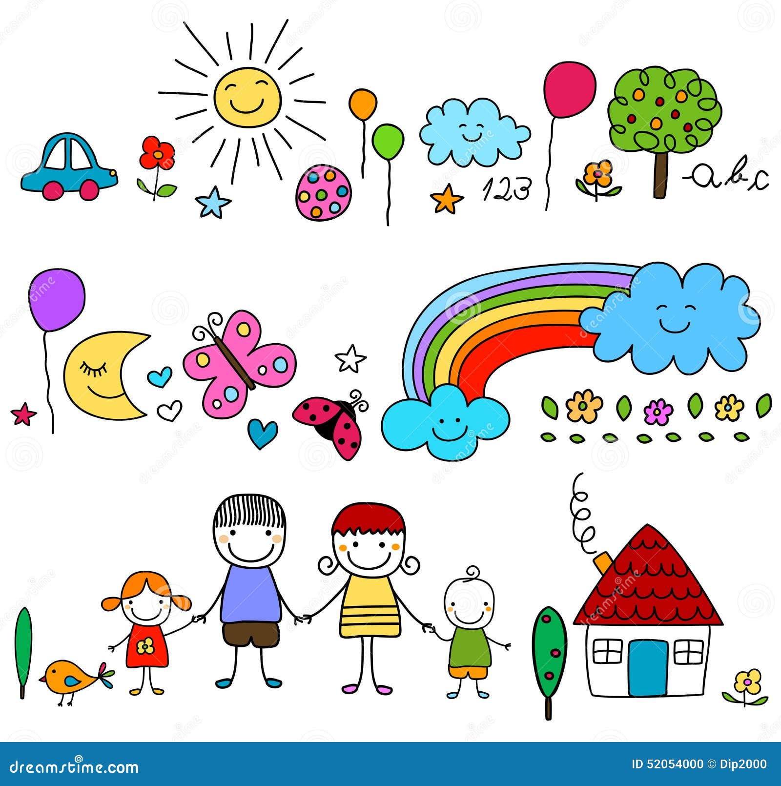 Nature 4 Elements Nature Power With Circle Line Abstract Style Sign ...