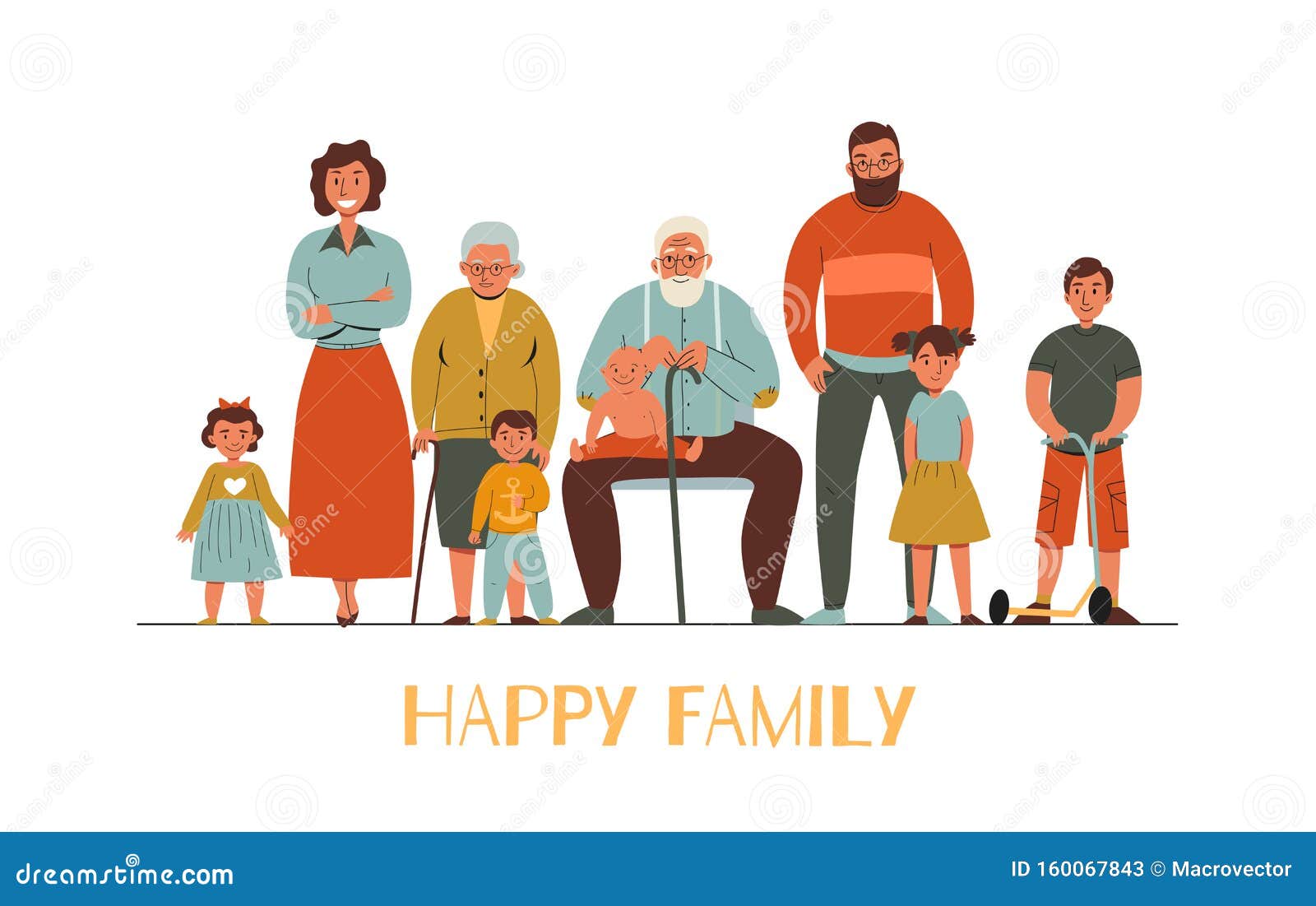 Generations Flat Illustration Stock Vector - Illustration of child ... Generations Flat Illustration Stock Vector - Illustration of child ...